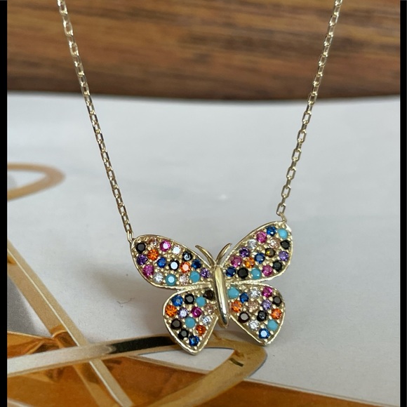 Jewelry | Butterfly Necklace Silver Necklace Gold Butterfly | Poshmark